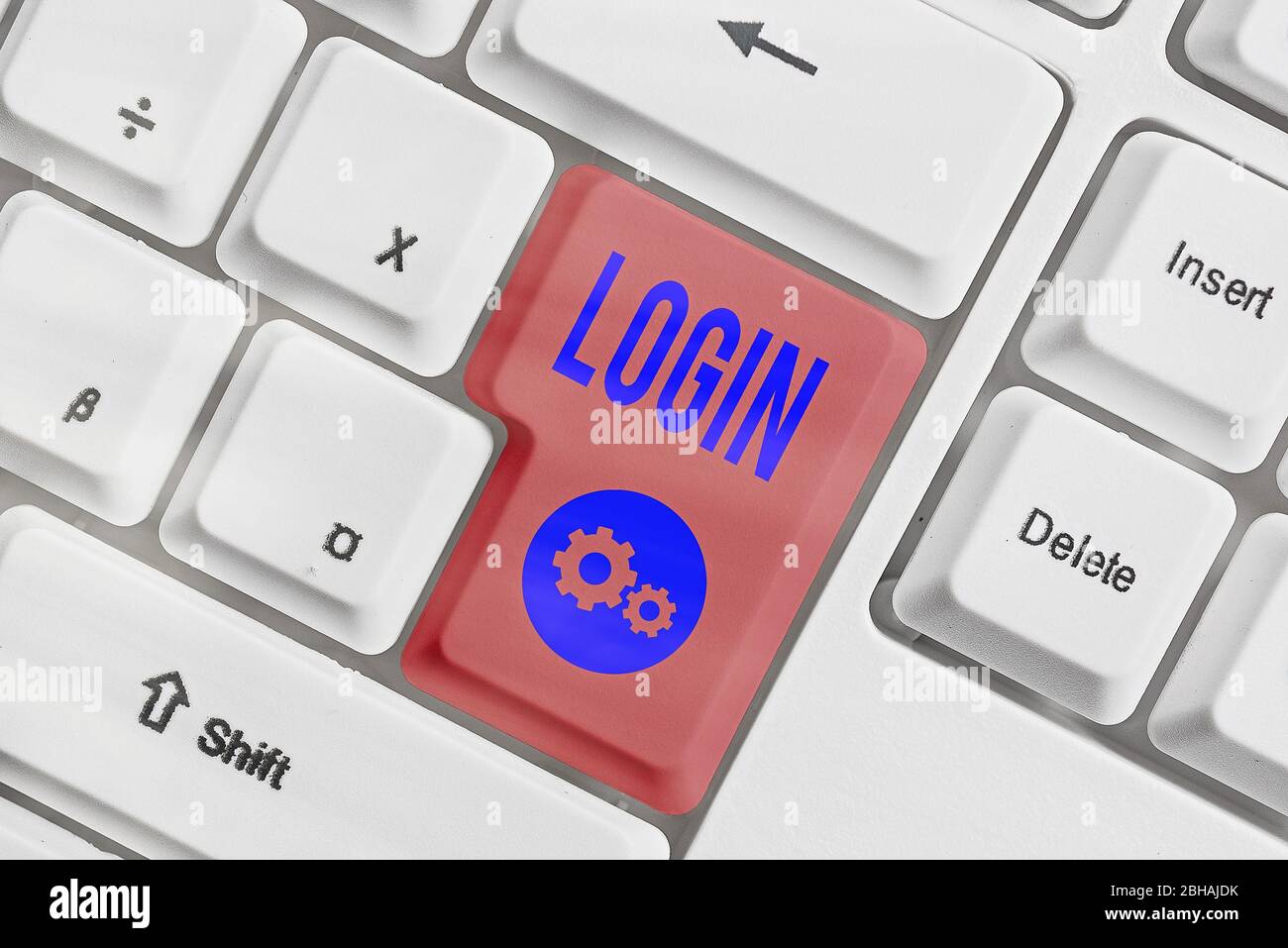 Handwriting text writing Login. Conceptual photo Entering website Blog ...