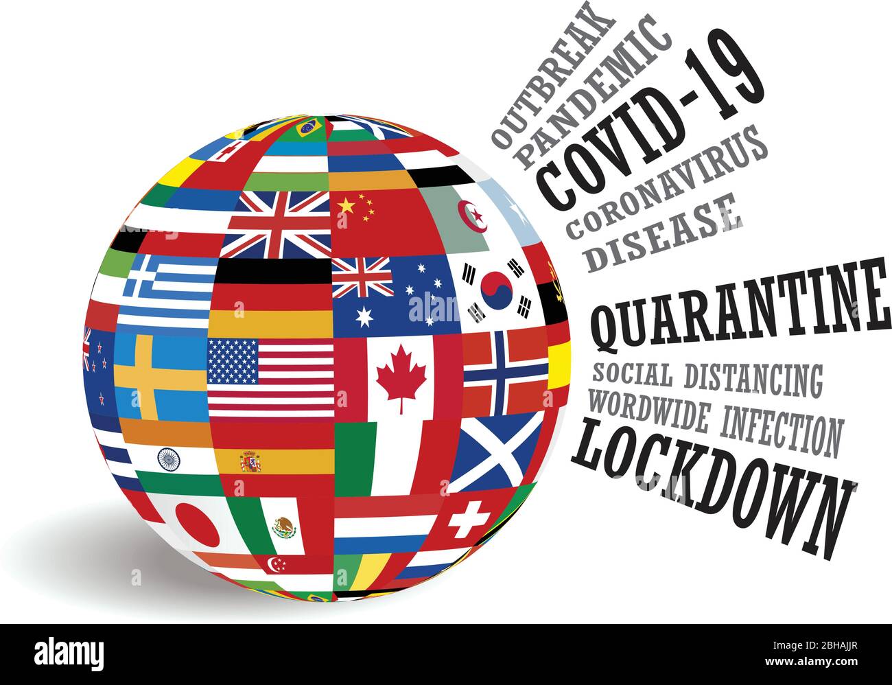 Global pandemic awareness Stock Vector Images - Alamy