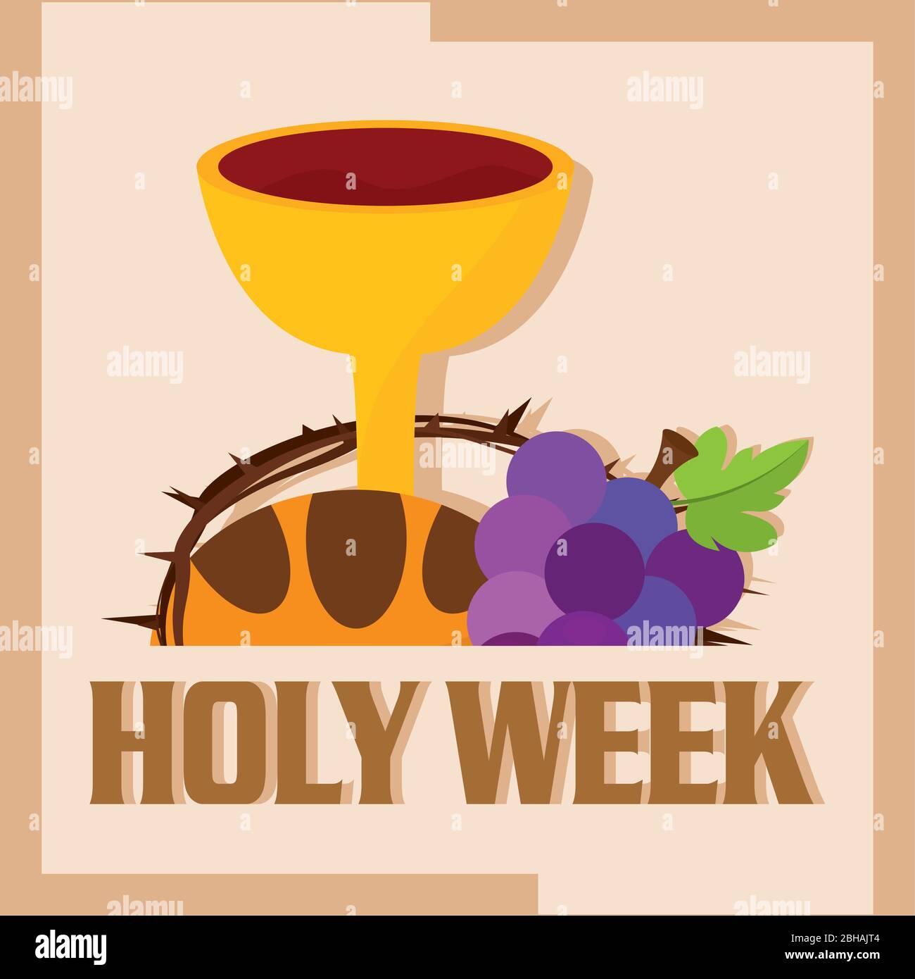 Holy week poster Stock Vector Image & Art - Alamy