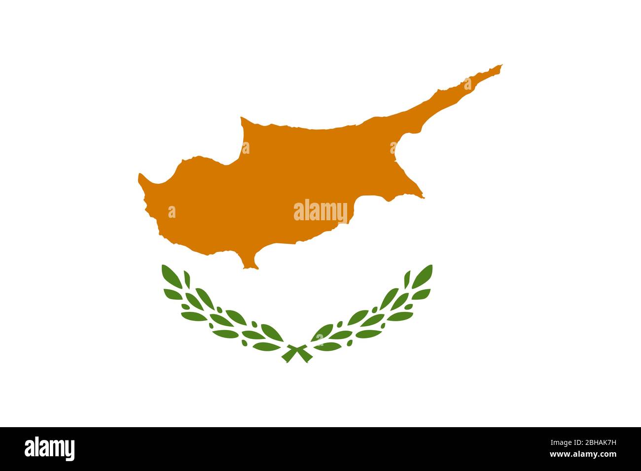 Republic of cyprus map Stock Vector Images - Alamy