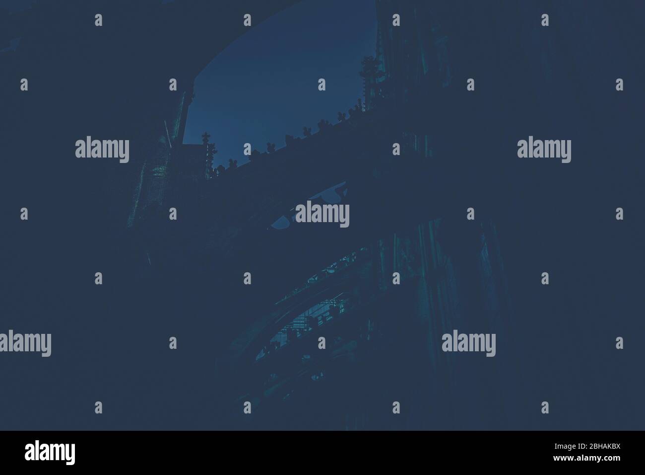 Gothic building, close-up at night Stock Photo - Alamy