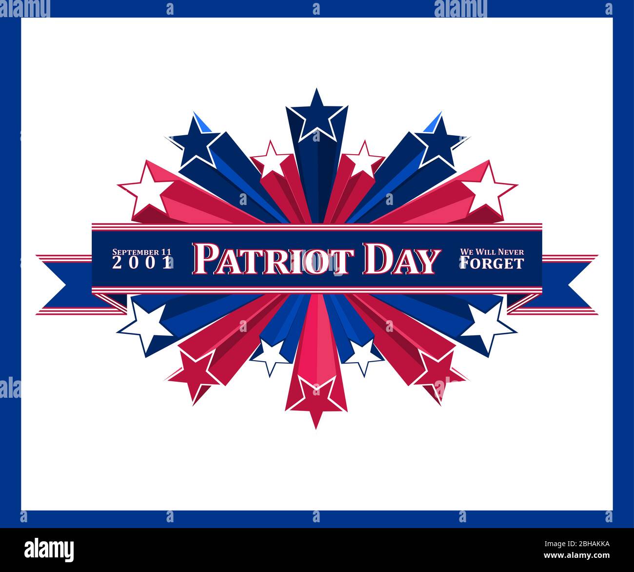 Vector illustration for US Patriot Day celebration Stock Vector Image ...