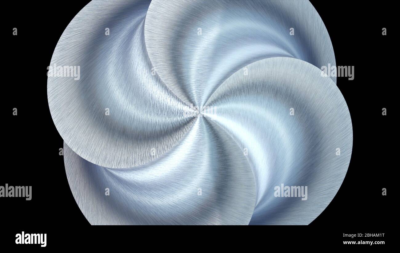 Computer generated background with fractal steel spiral. 3D rendering ...