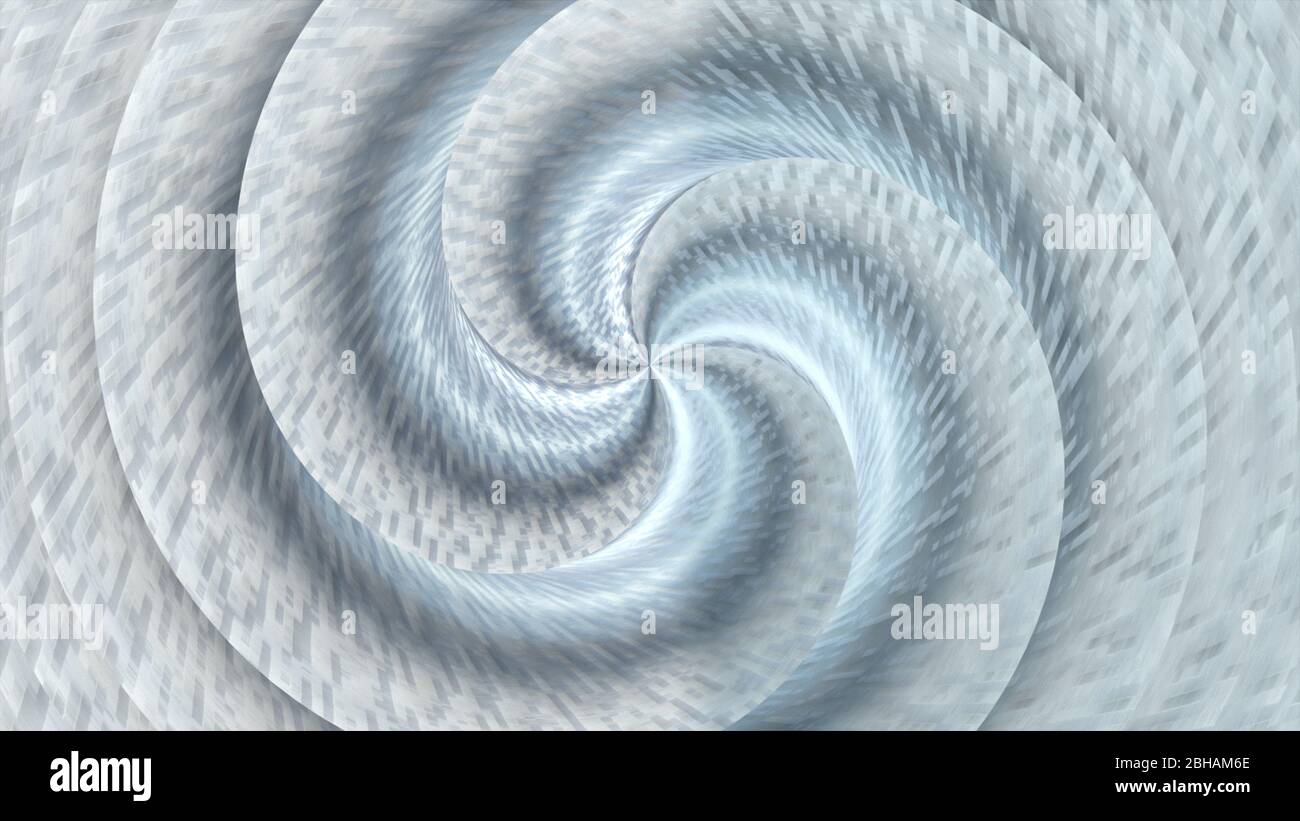 Computer generated background with fractal steel spiral. 3D rendering ...