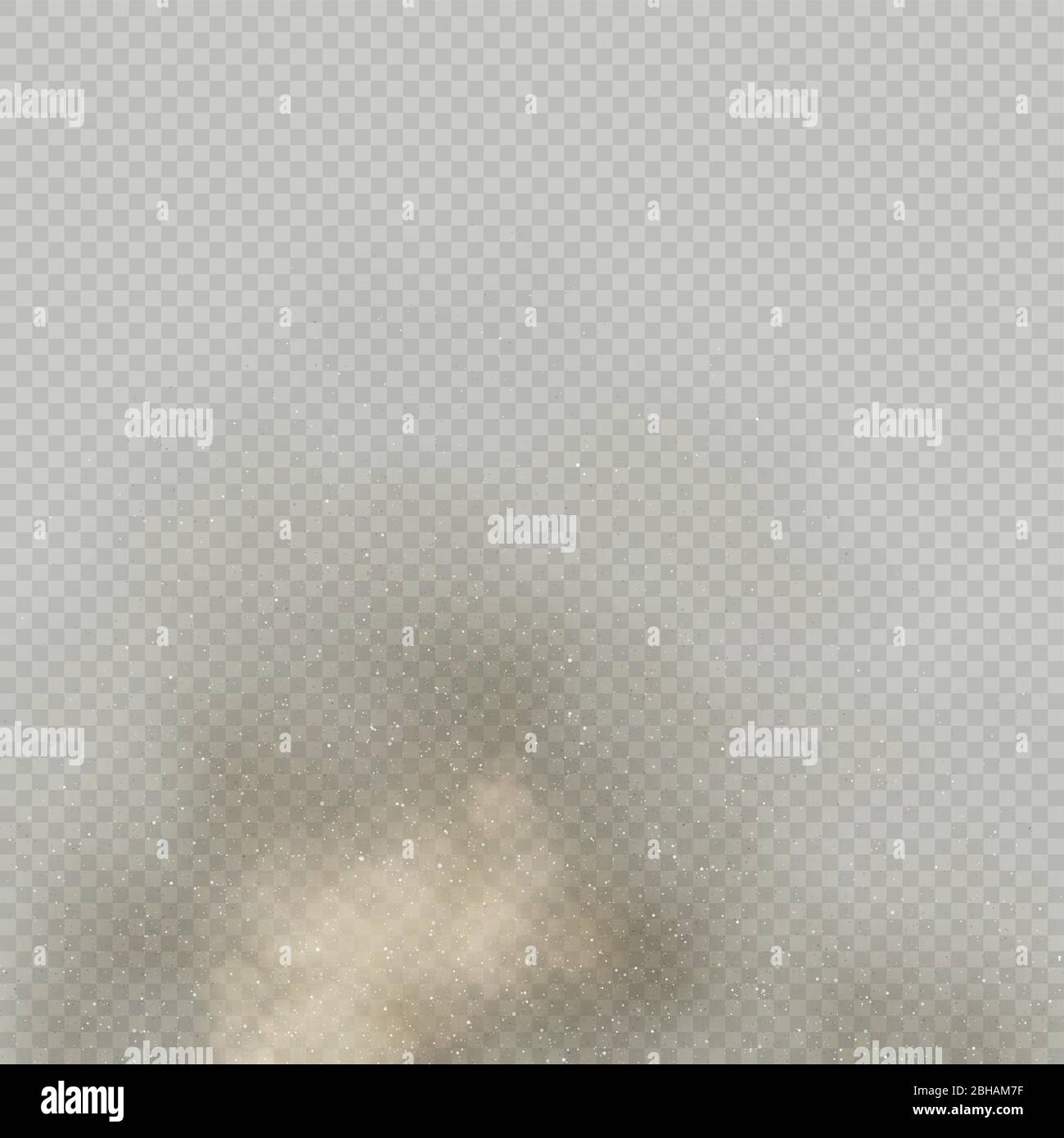 Effect beige dust or powder on transparent background. Dry soil ...