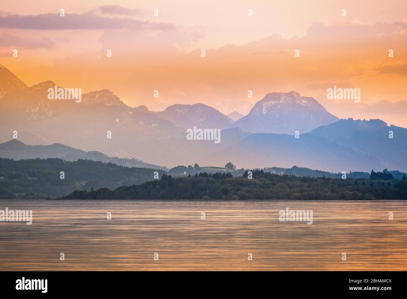 Chiemsee, Germany, landscape, mountains, Chiemgau Stock Photo - Alamy