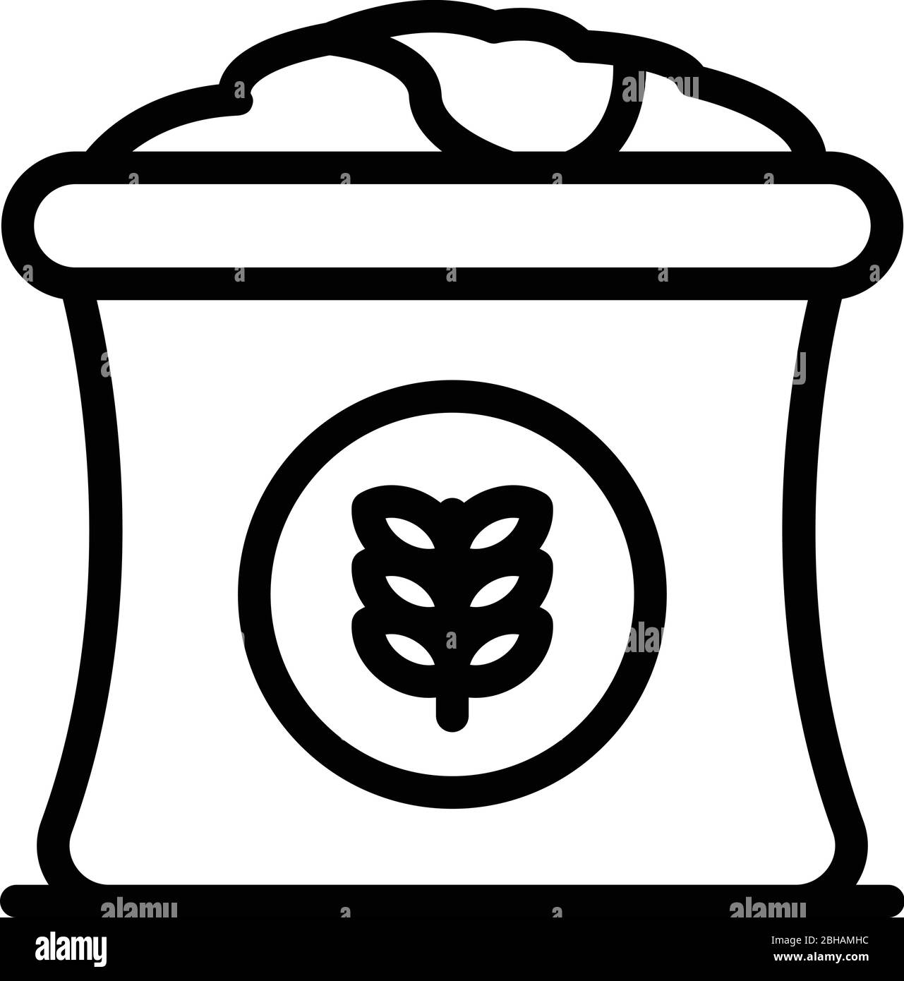 Wheat sack icon, outline style Stock Vector Image & Art - Alamy
