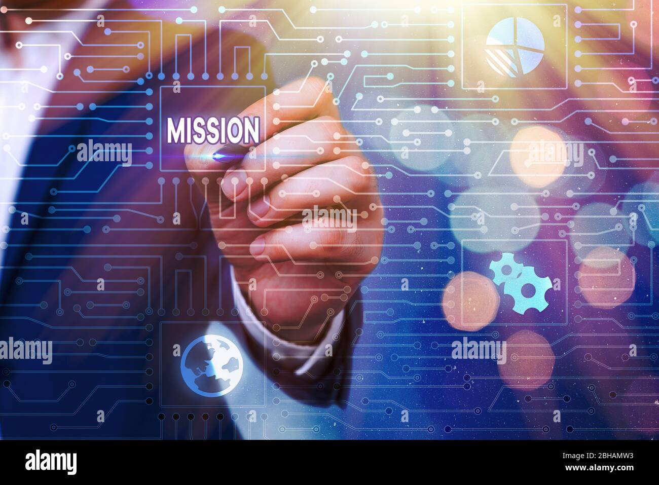 Handwriting text Mission. Conceptual photo Corporate goal Important ...