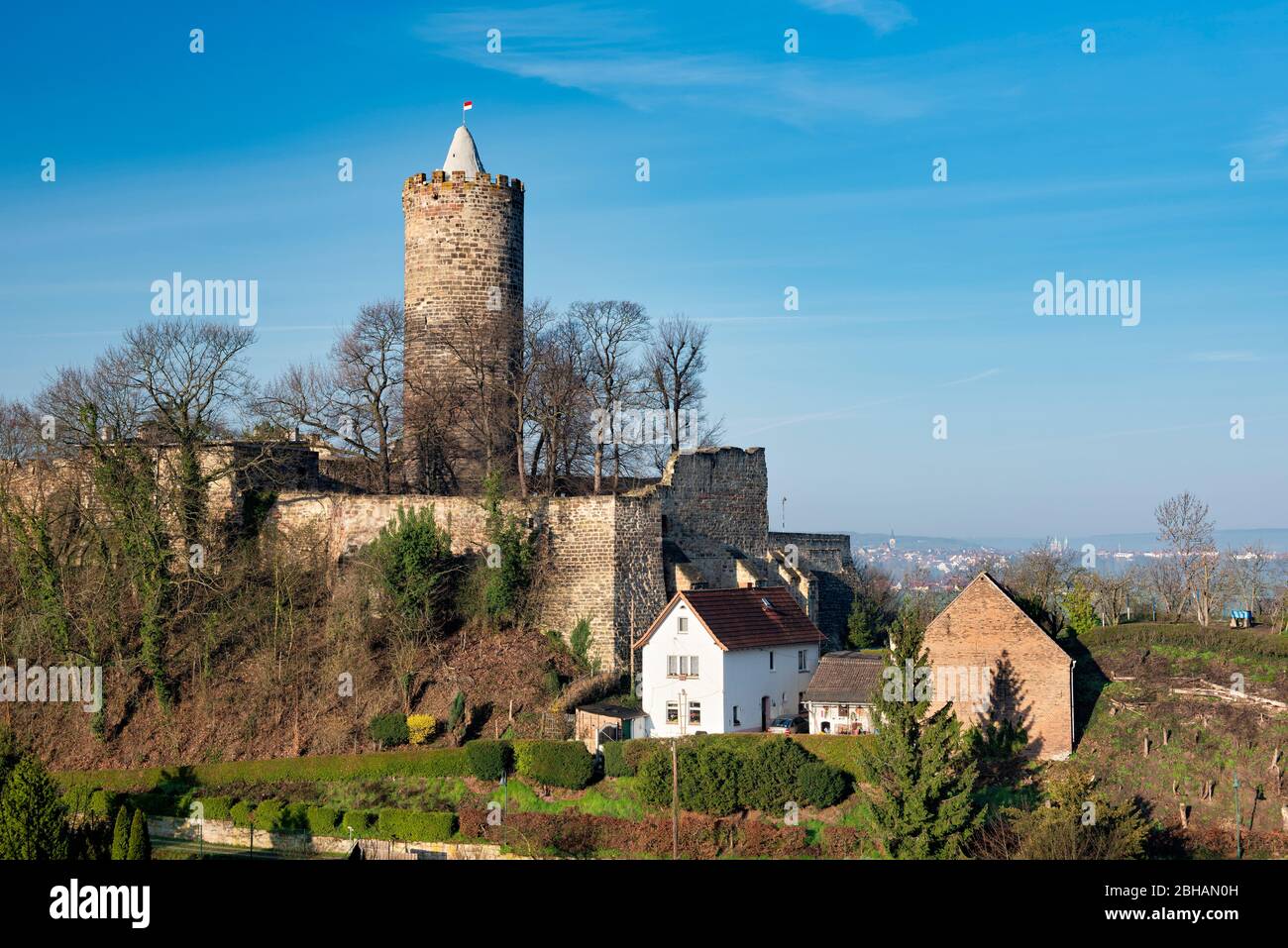 Castle Schönburg in the Saale valley, behind Naumburg (Saale), Saxony ...
