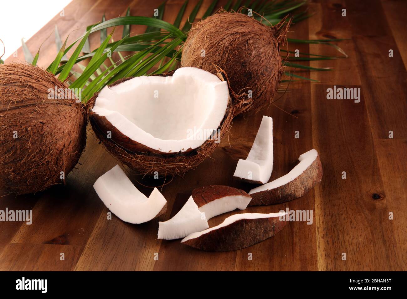 Coconut products with fresh coconut, Coconut flakes, coconut spa oil ...