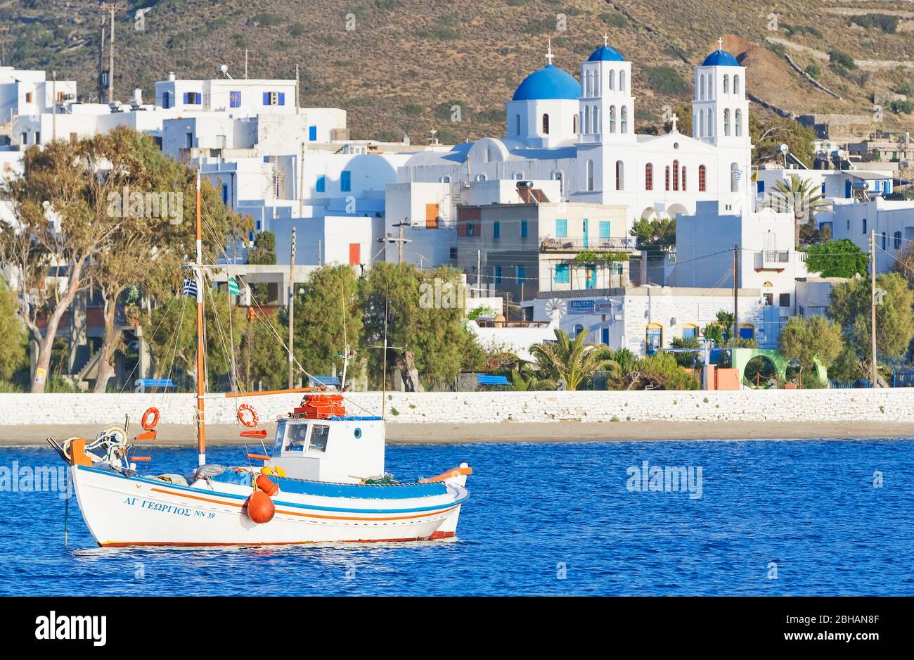 Katapola harbour, Katapola, Amorgos, Cyclades Islands, Greek Islands ...
