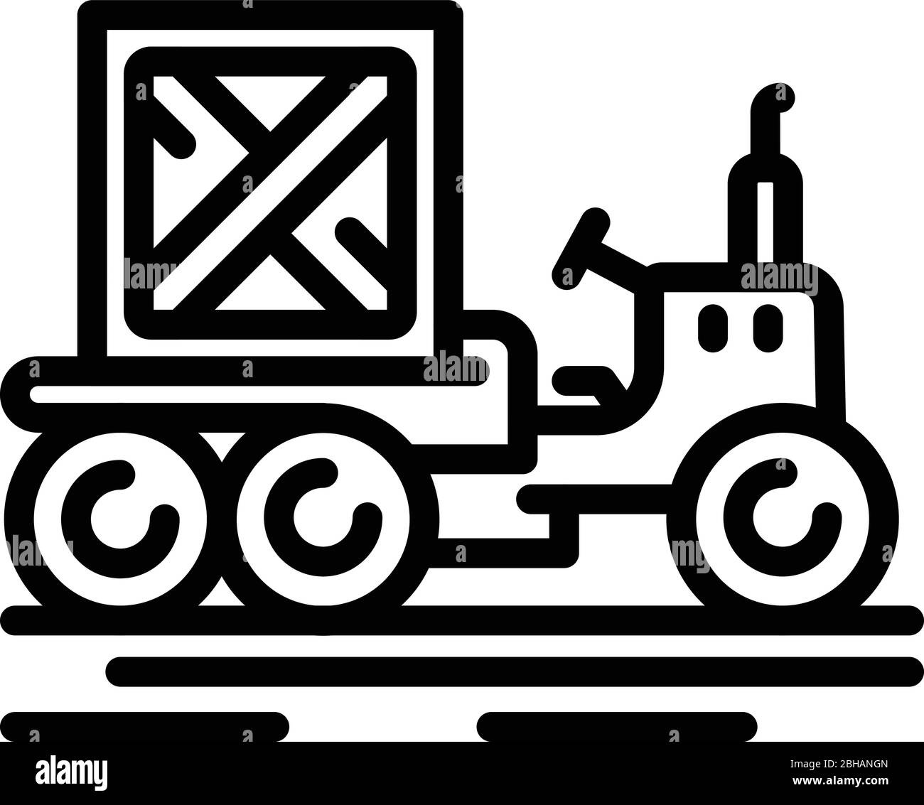 Farm tractor icon, outline style Stock Vector Image & Art - Alamy