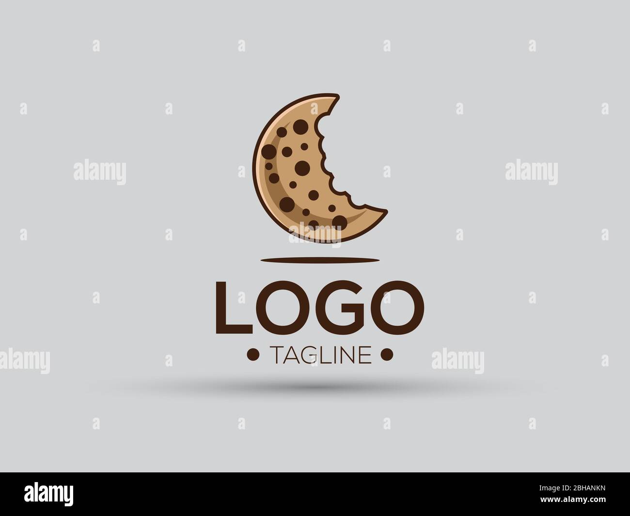 cookies logo flat minimalist crisp Stock Vector Image & Art - Alamy