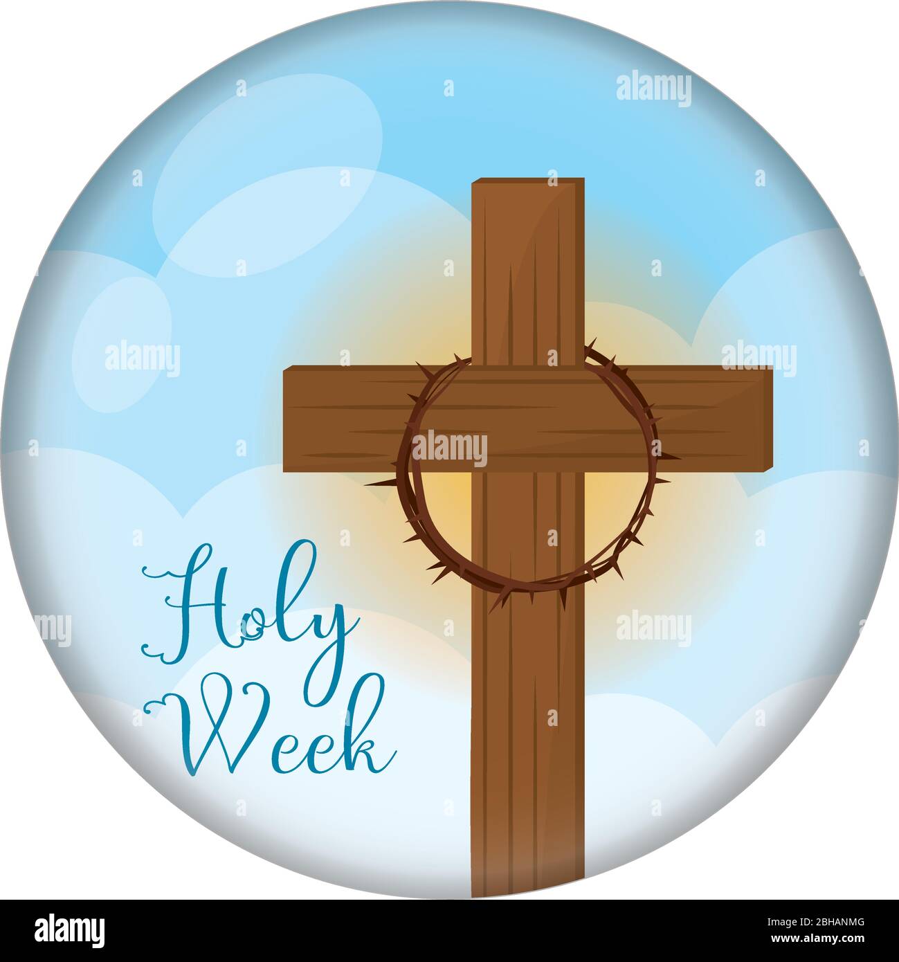 Holy week button Stock Vector Image & Art - Alamy