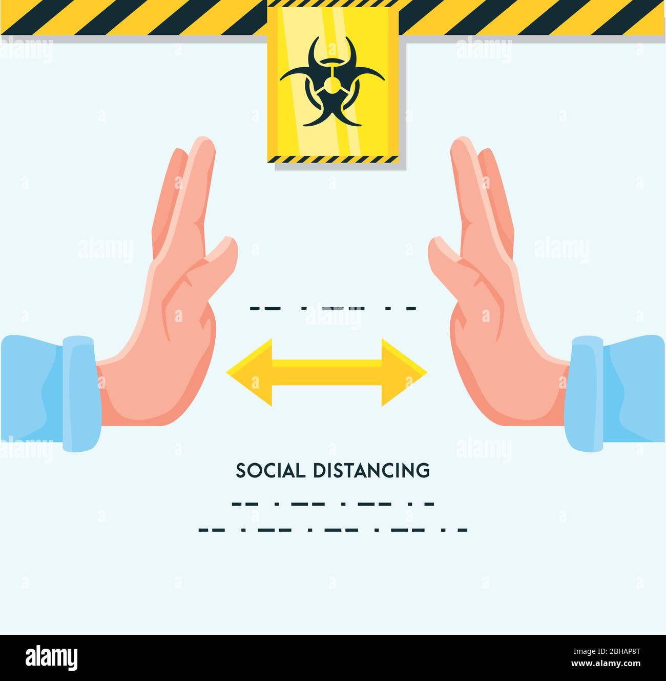infographic keep a distance with people in public areas vector ...