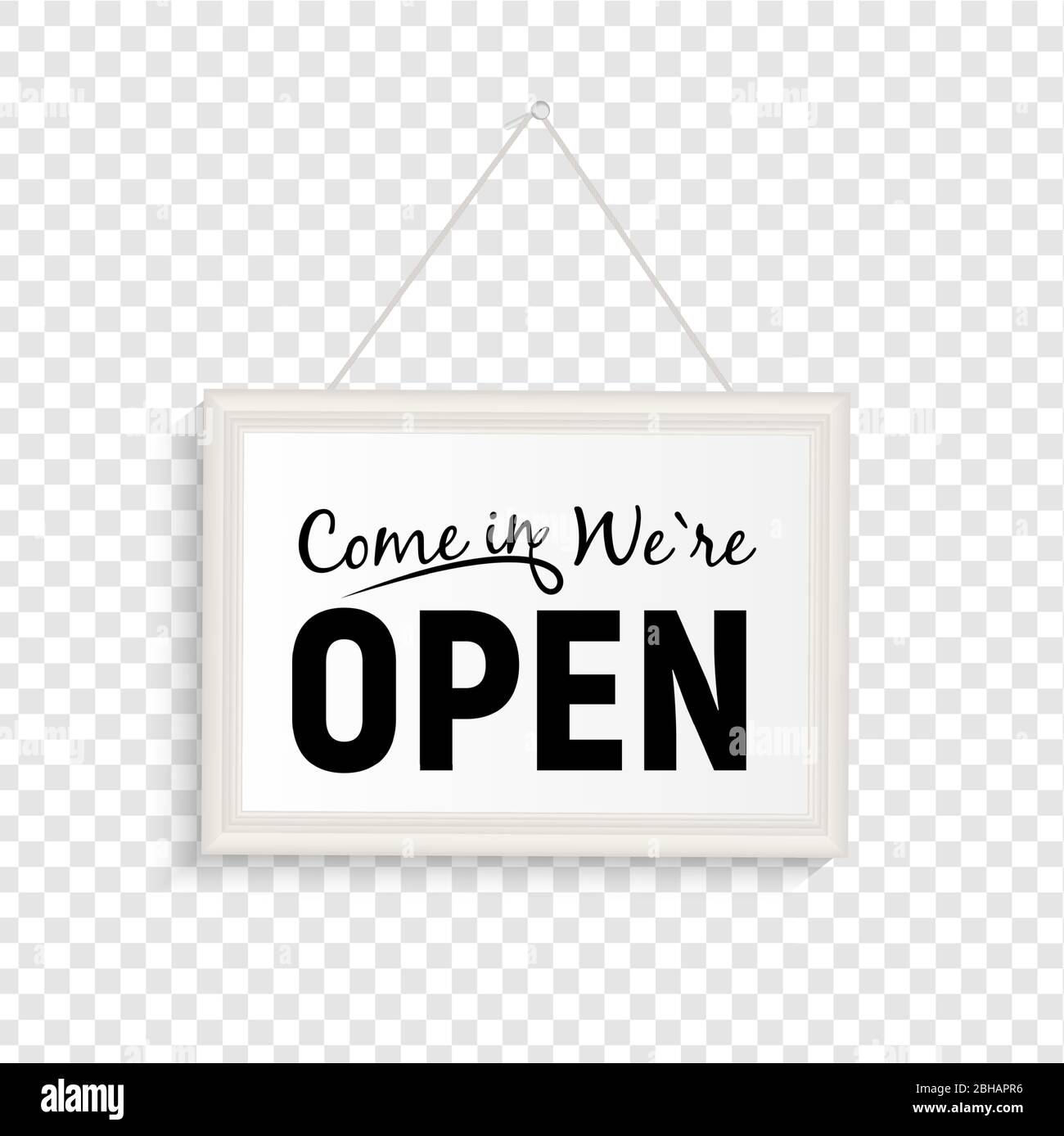 Come in We Are Open Sign Vector Illustration Stock Vector Image & Art ...