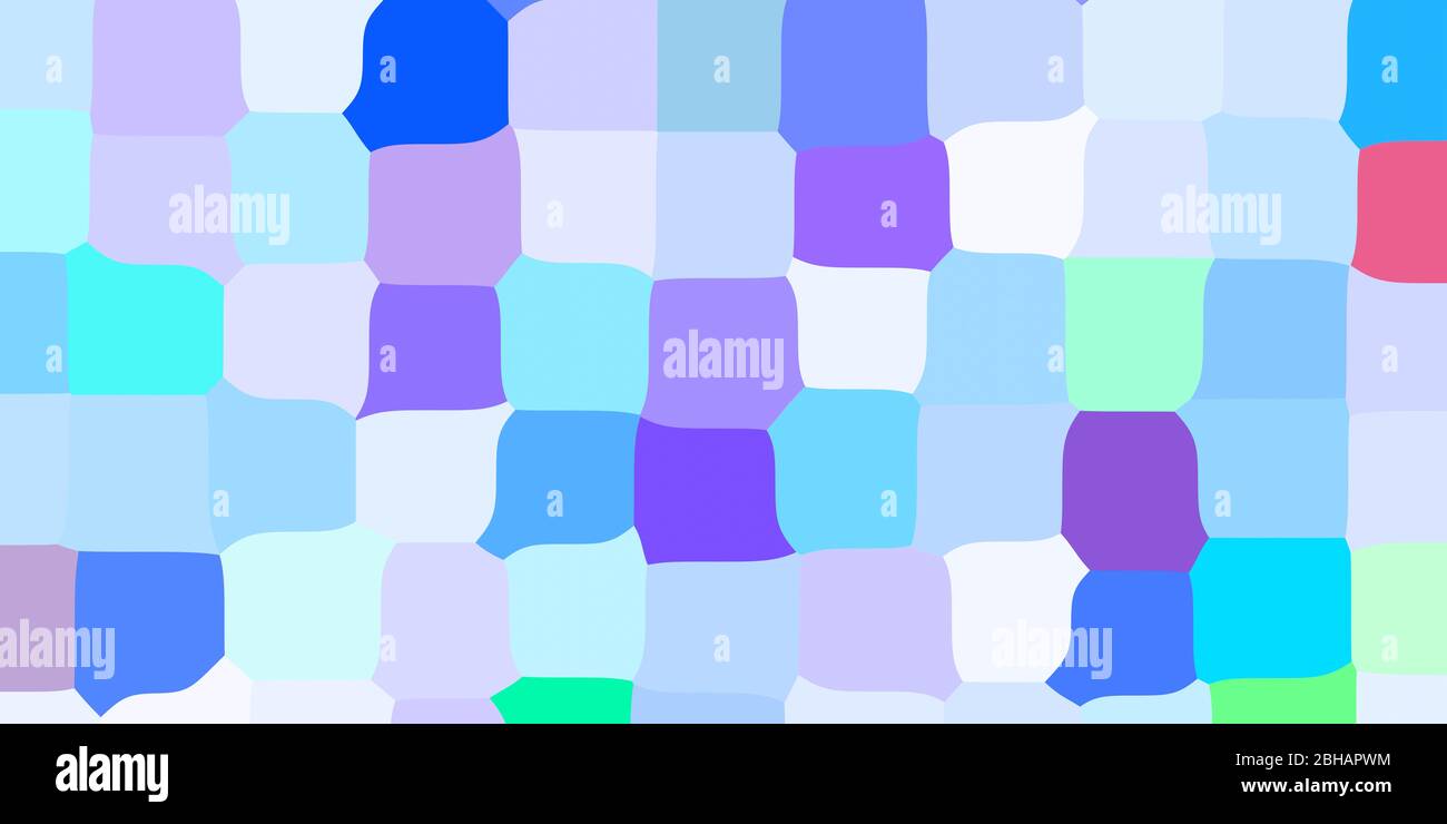 abstract colourful blue, red and green distorted quadratic patches ...