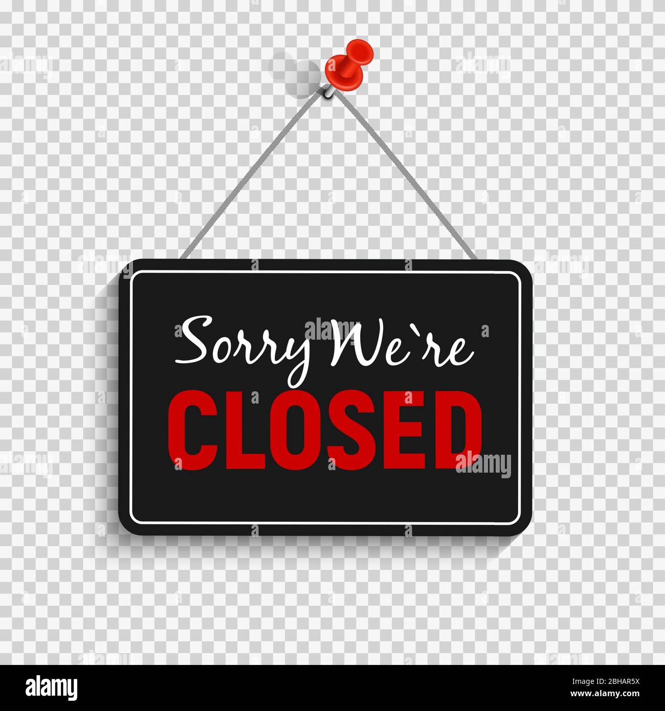 Sorry We are Closed Sign Vector Illustration Stock Vector Image & Art ...