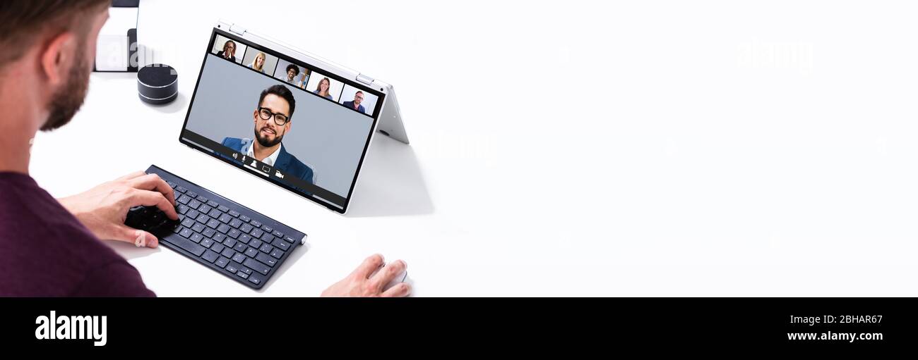 Remote meeting hi-res stock photography and images - Alamy