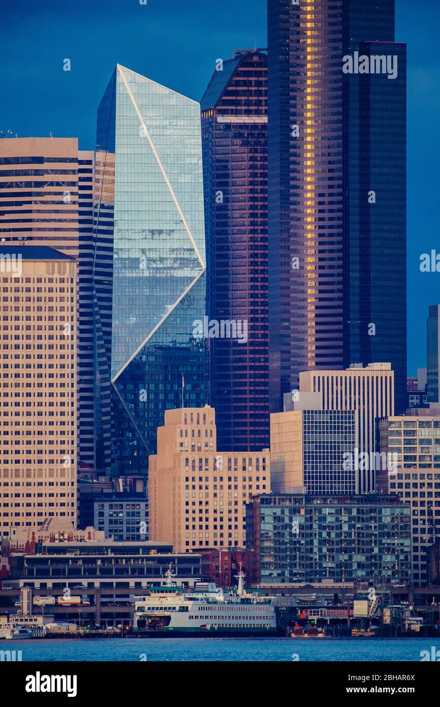 Modern architecture in city, Seattle, Washington, USA Stock Photo - Alamy