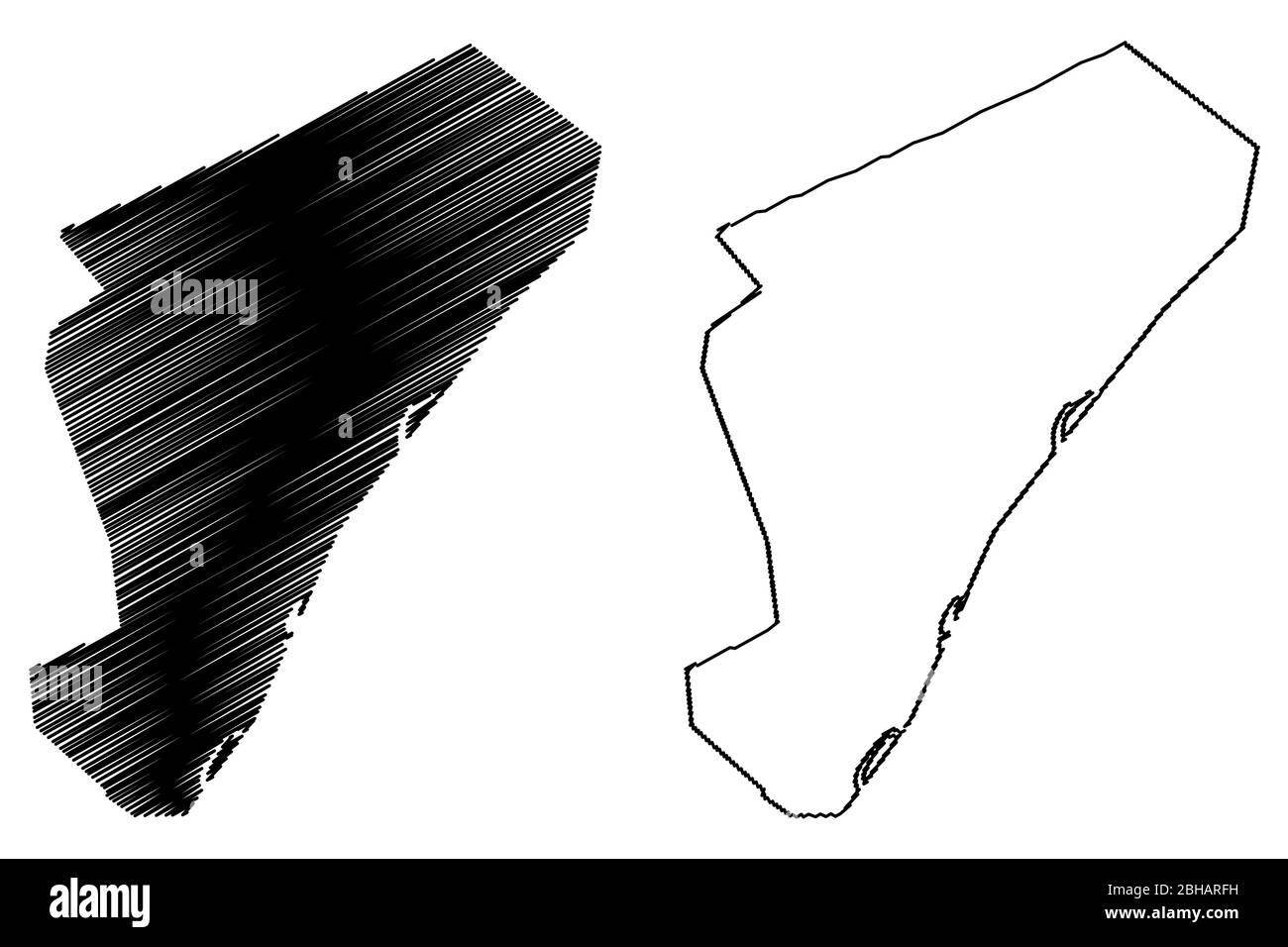 Kostanay City (Republic of Kazakhstan) map vector illustration ...