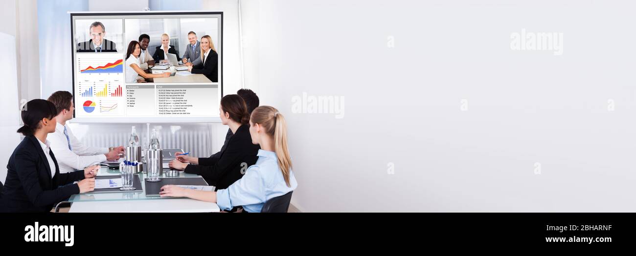 Web conference screen hi-res stock photography and images - Alamy