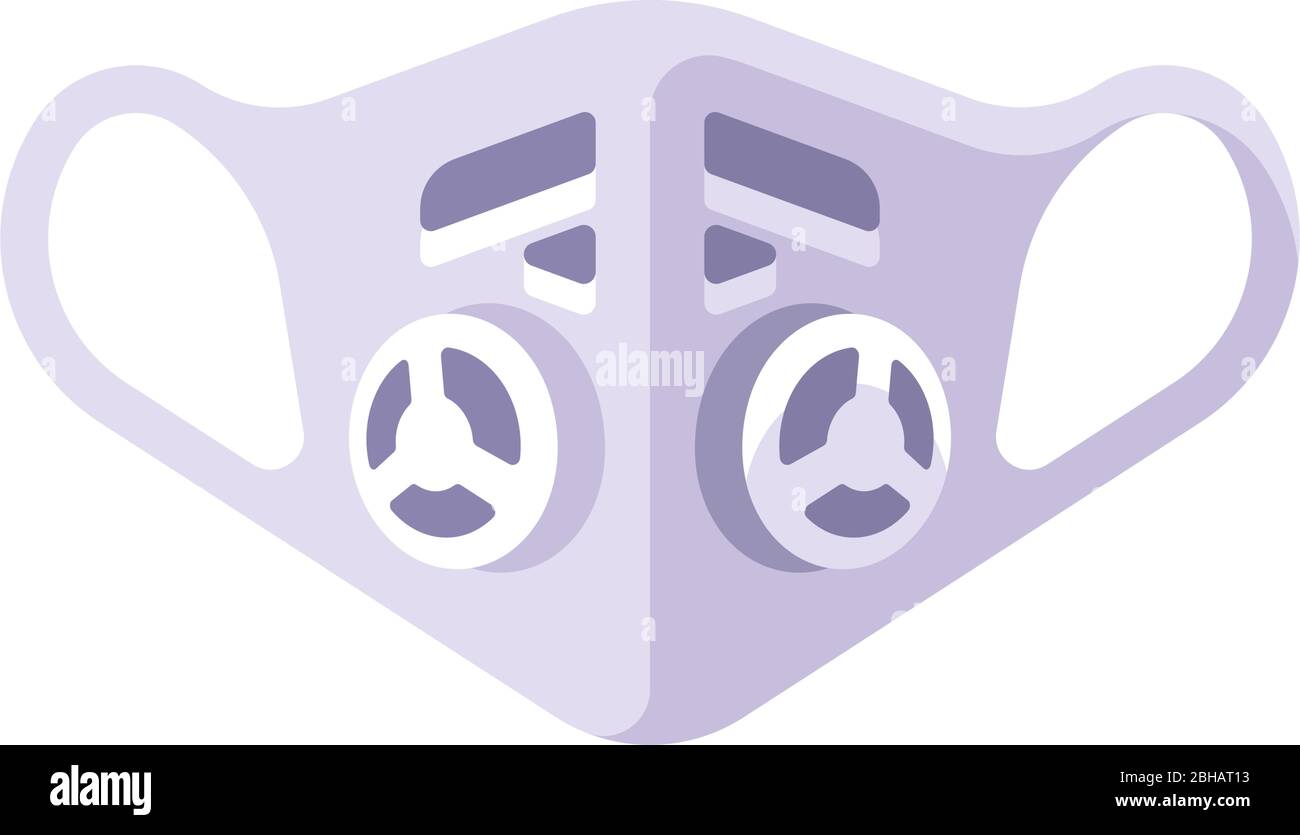 White N99 medical face mask with valve. Virus protection flat ...