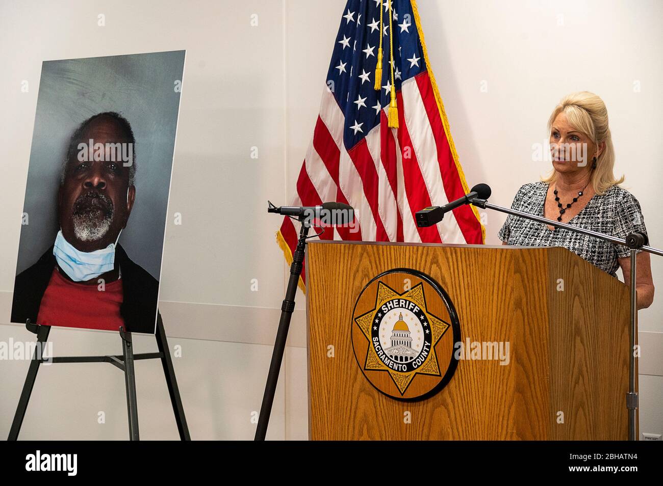 Sacramento, CA, USA. 24th Apr, 2020. Retired Sacramento Sheriff Deputy ...