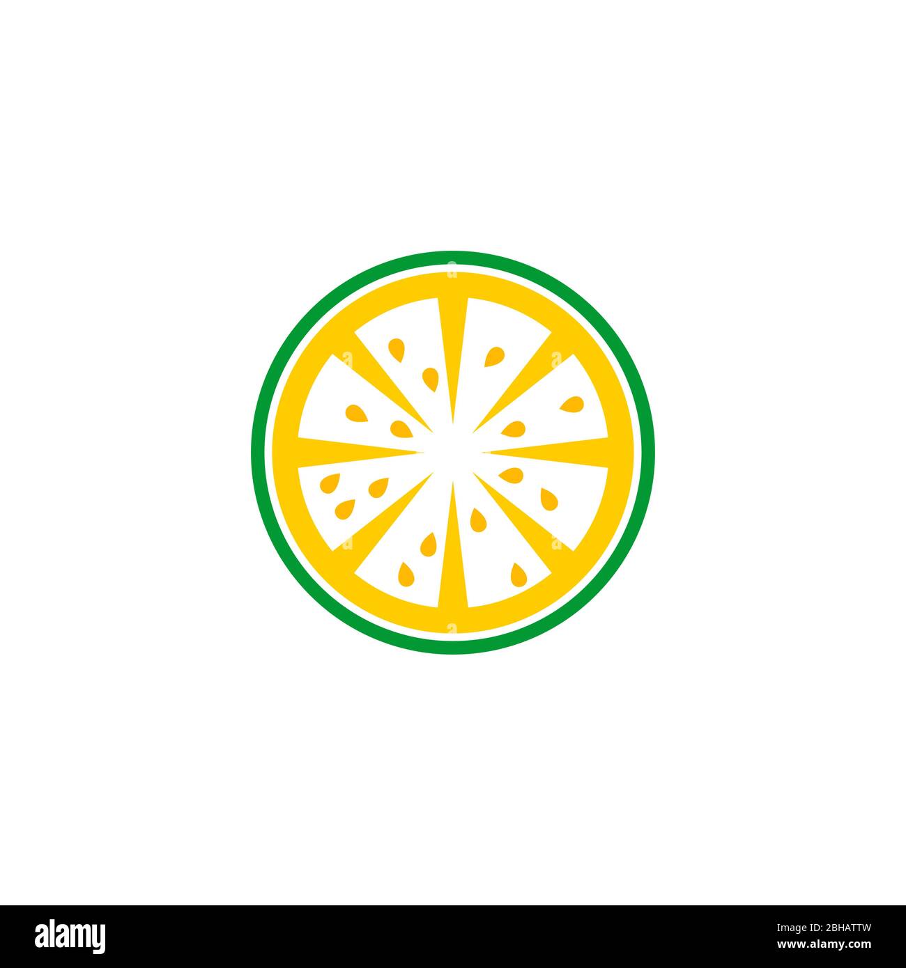 Fruit graphic logo concept template, vector flat icon, isolated on ...