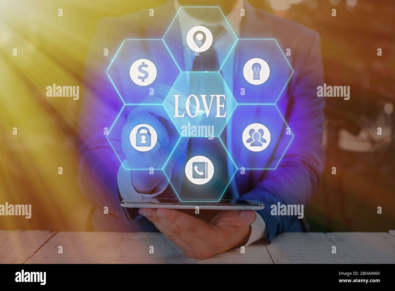 Conceptual hand writing showing Love. Concept meaning feeling of strong ...