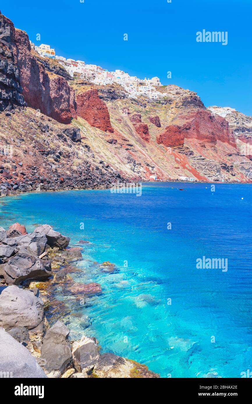 Oia village, Oia, Santorini, Cyclades Islands, Greece Stock Photo - Alamy
