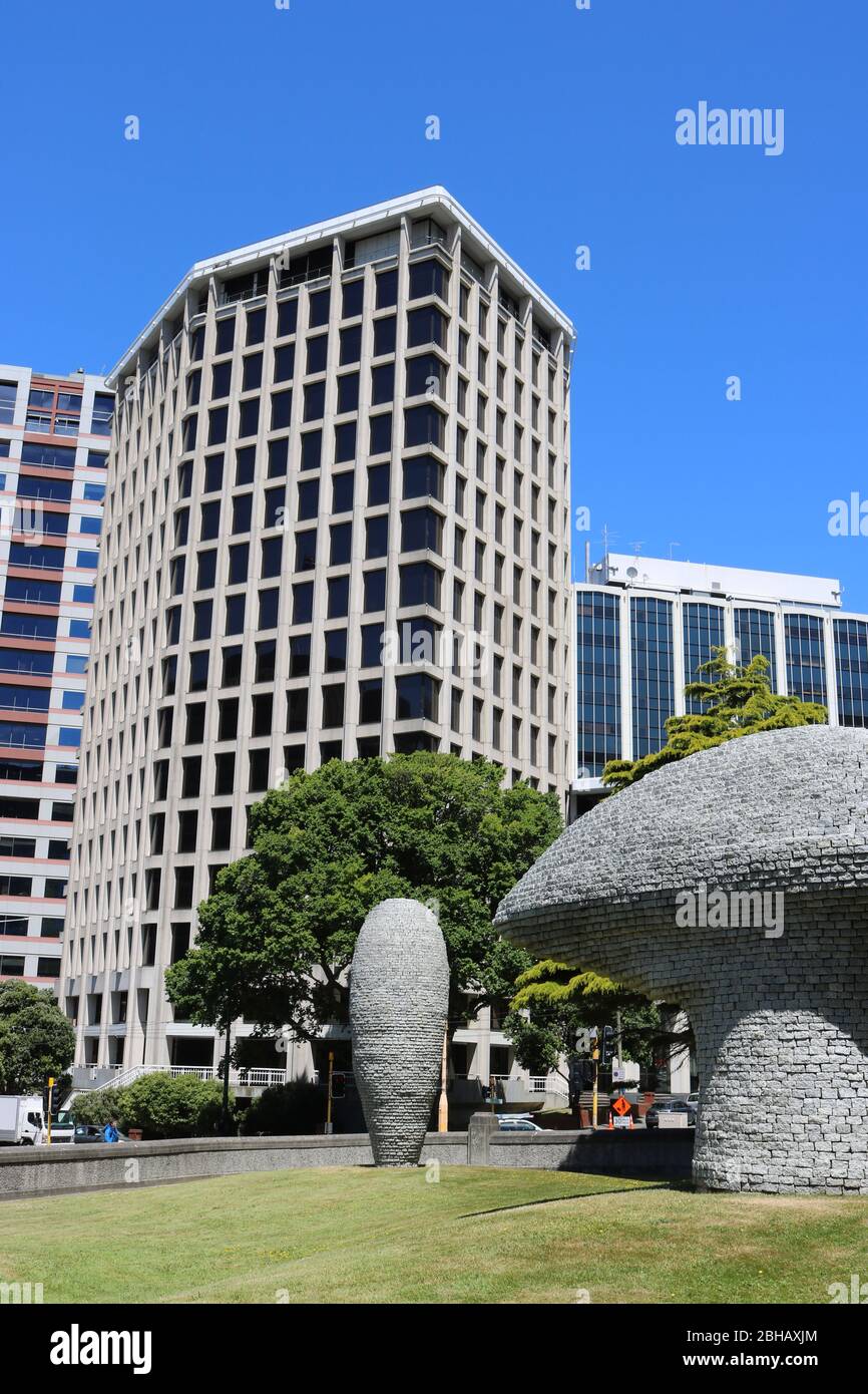 Two parts of a three part sculpture by Brett Graham: Kaiwhakatere - The ...
