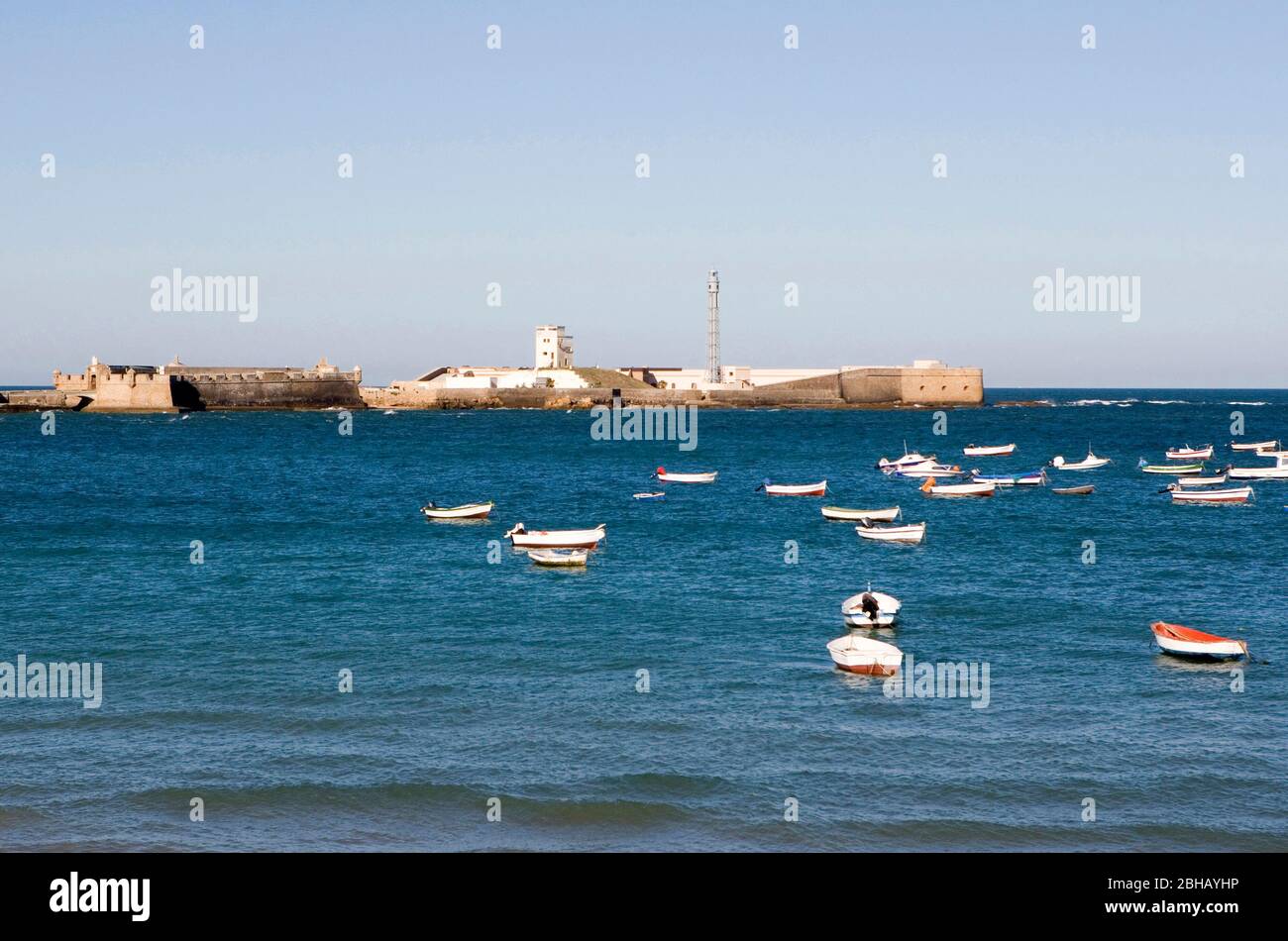 Spain, Andalusia, Cadiz, Castillo de San Sebastian Stock Photo - Alamy