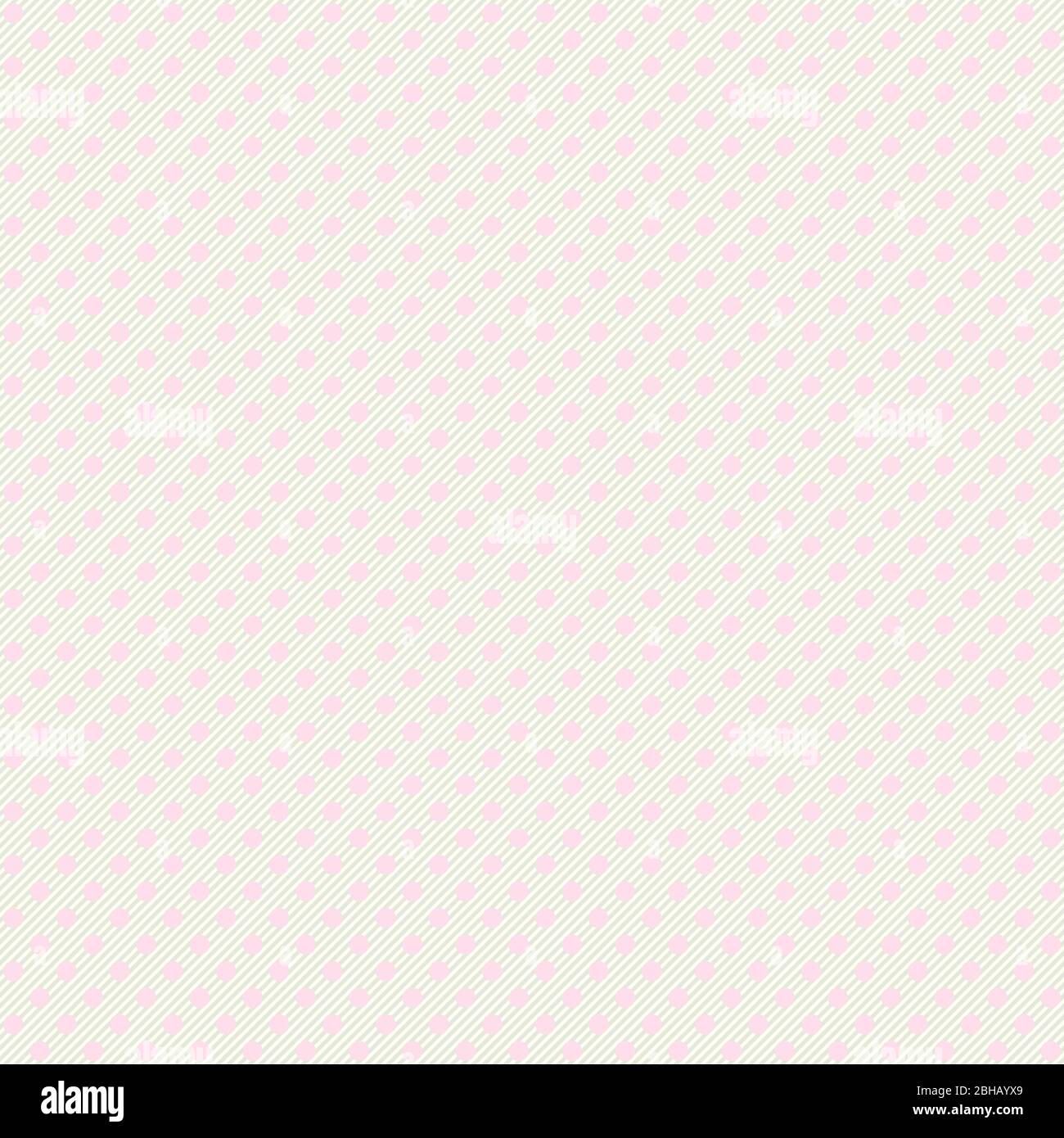 Seamless pastel polka dot with diagonal lines pattern background. Pink ...