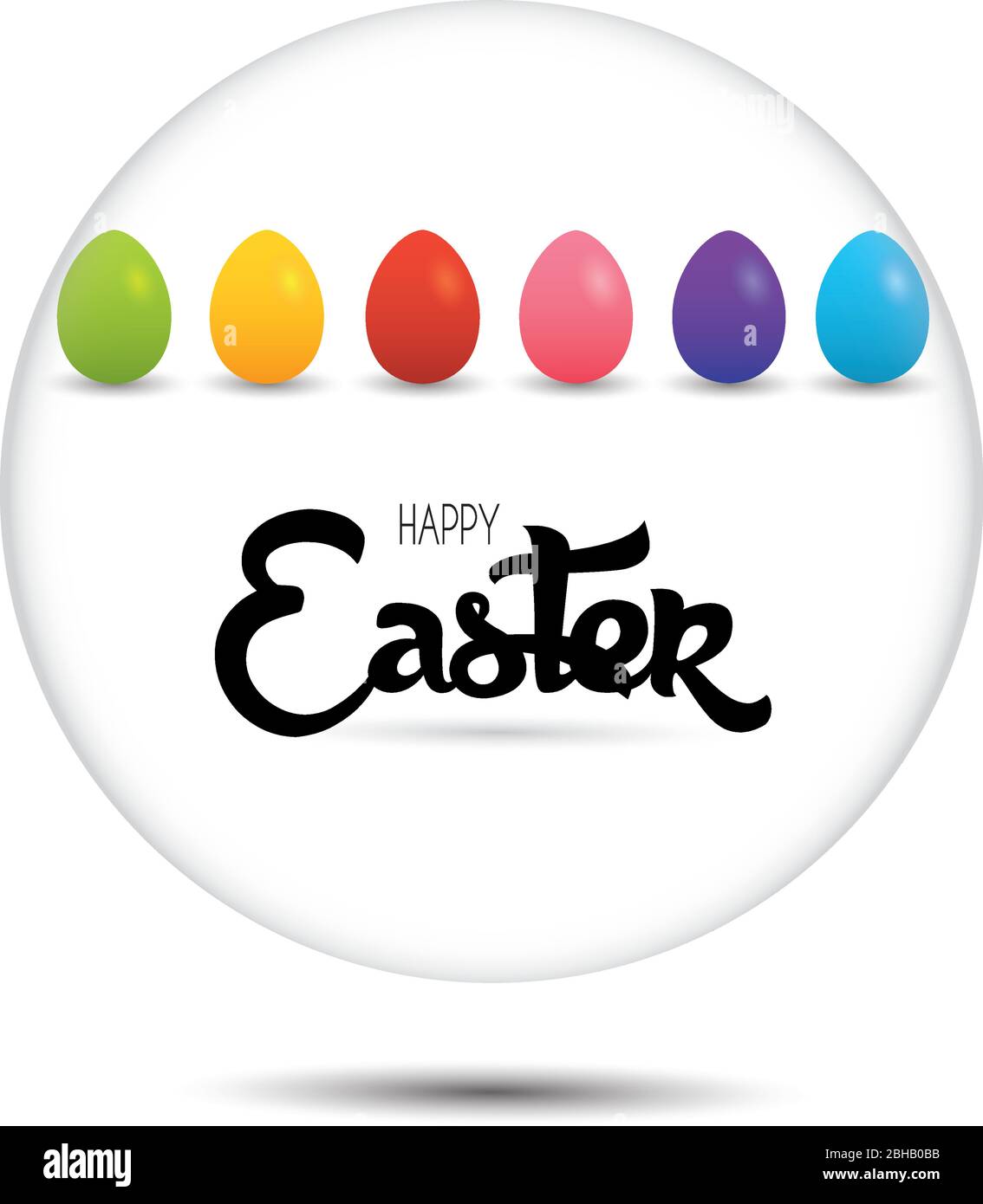 Happy easter button Stock Vector Image & Art - Alamy