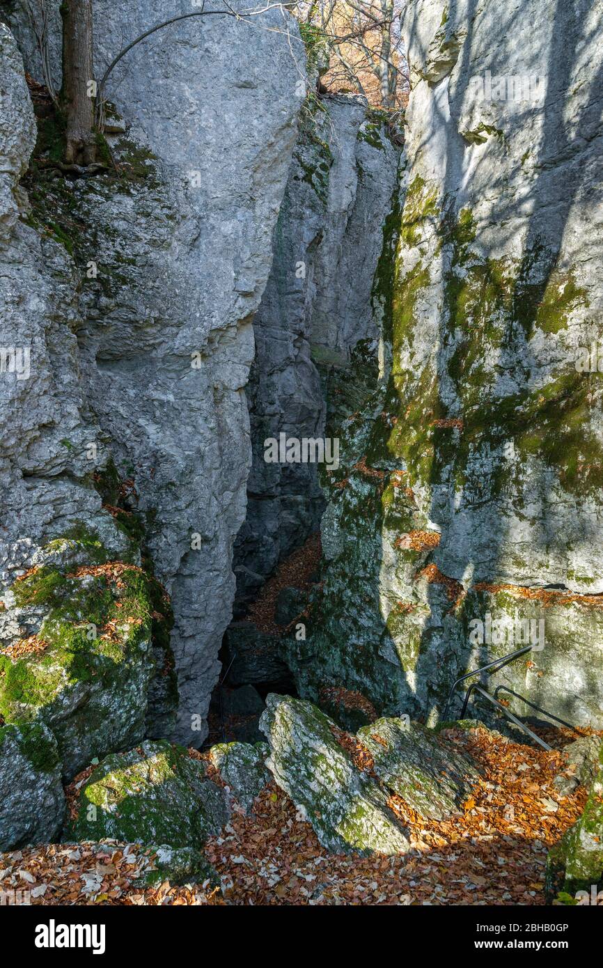 Germany, Baden-Wuerttemberg, Dettingen at the Erms, Dettinger hell ...
