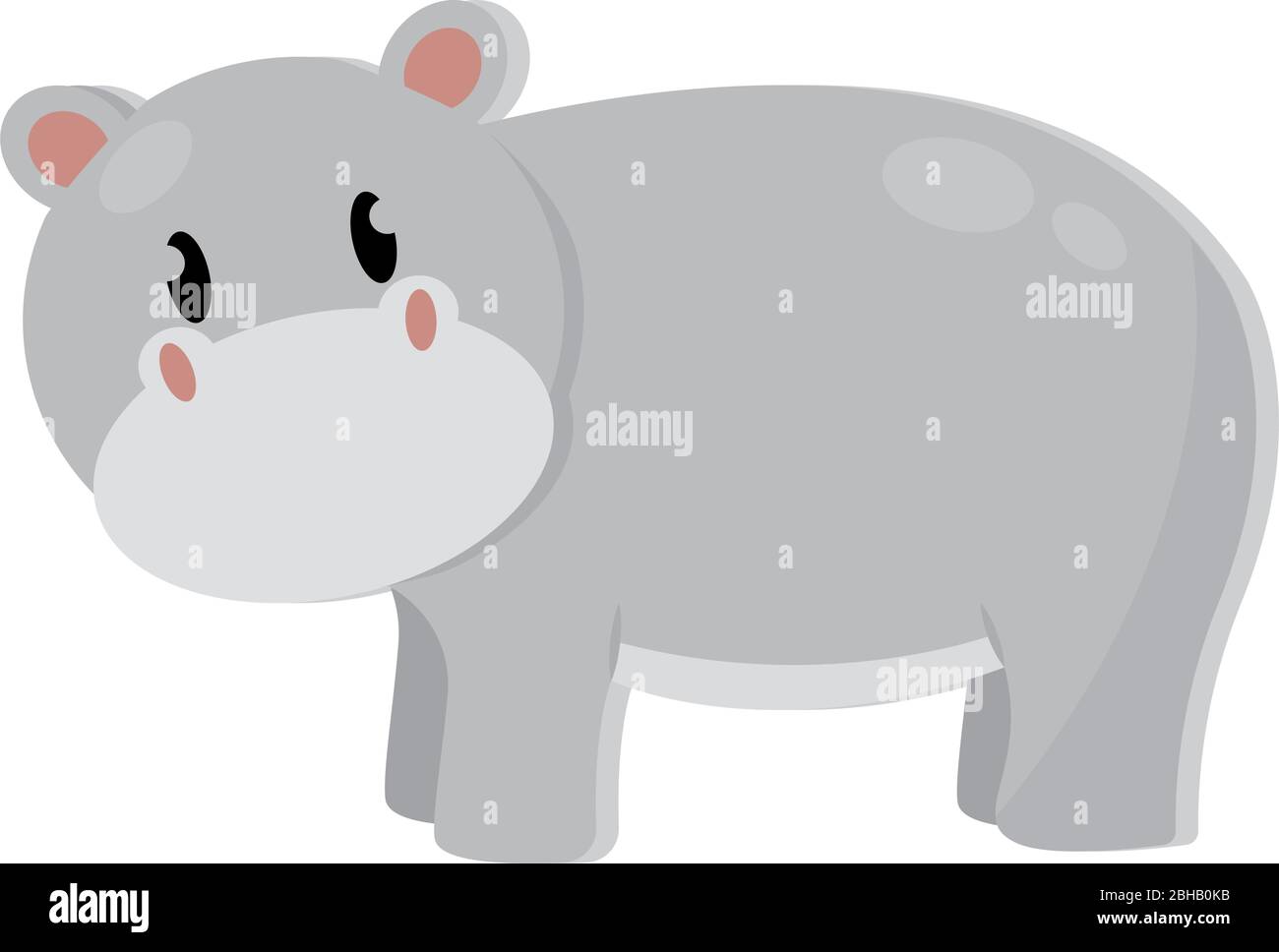 Isolated cute hippopotamus cartoon Stock Vector Image & Art - Alamy