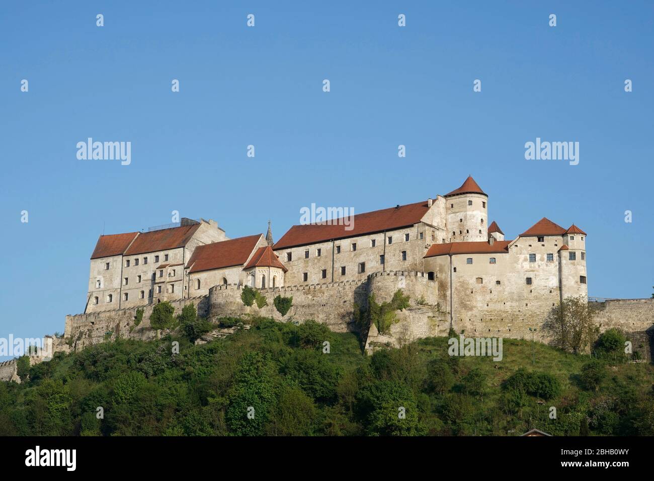 Germany, Bavaria, Upper Bavaria, Burghausen, castle, main castle Stock ...