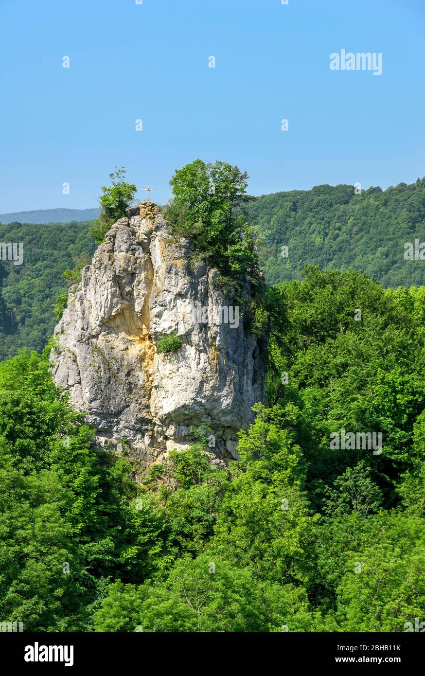Germany, Baden-Wuerttemberg, Lenningen-Oberlenningen, Wielandstein ...
