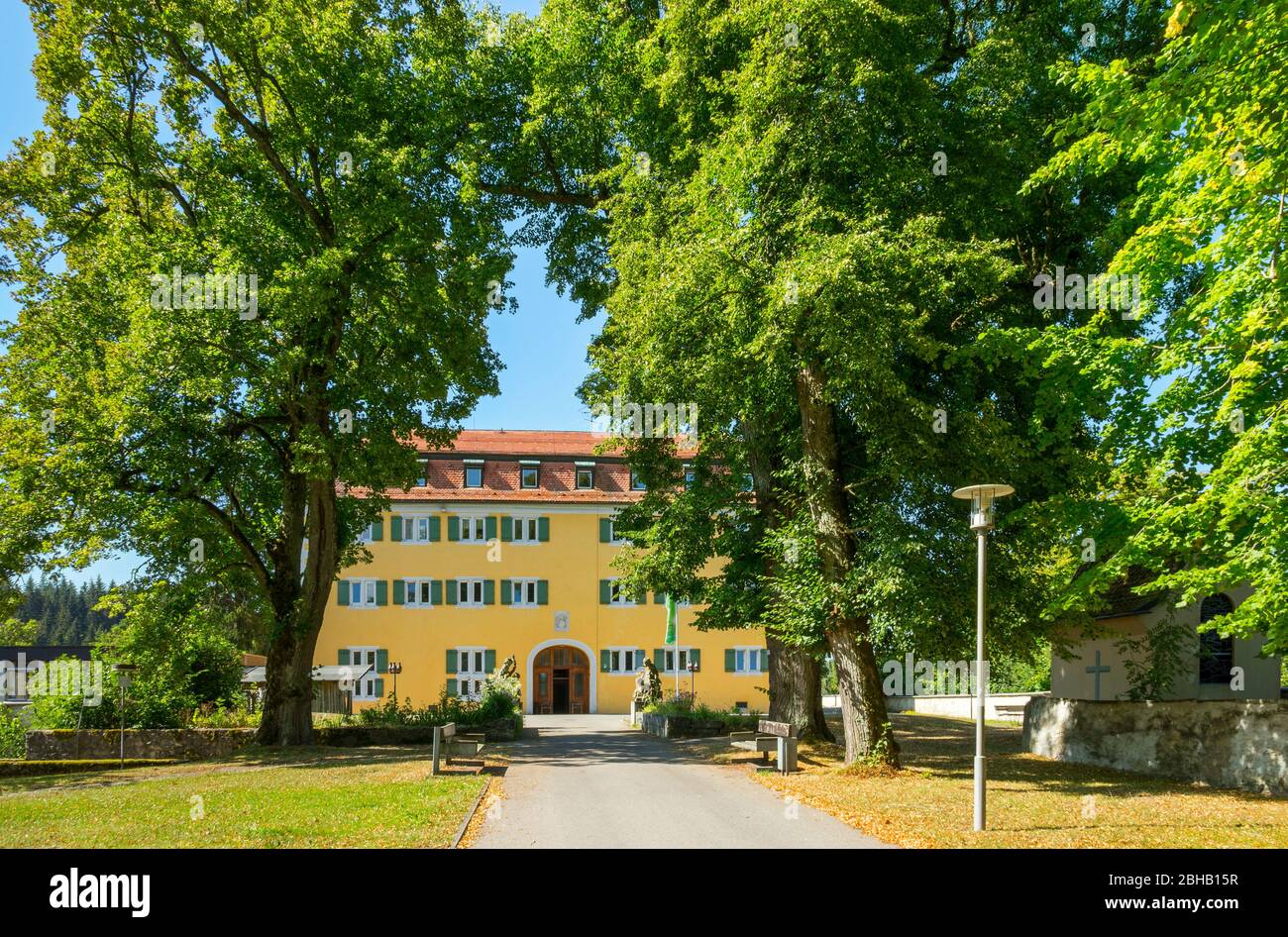 Germany, Baden-Württemberg, Gomadingen, Marbach, Grafeneck Castle Stock ...