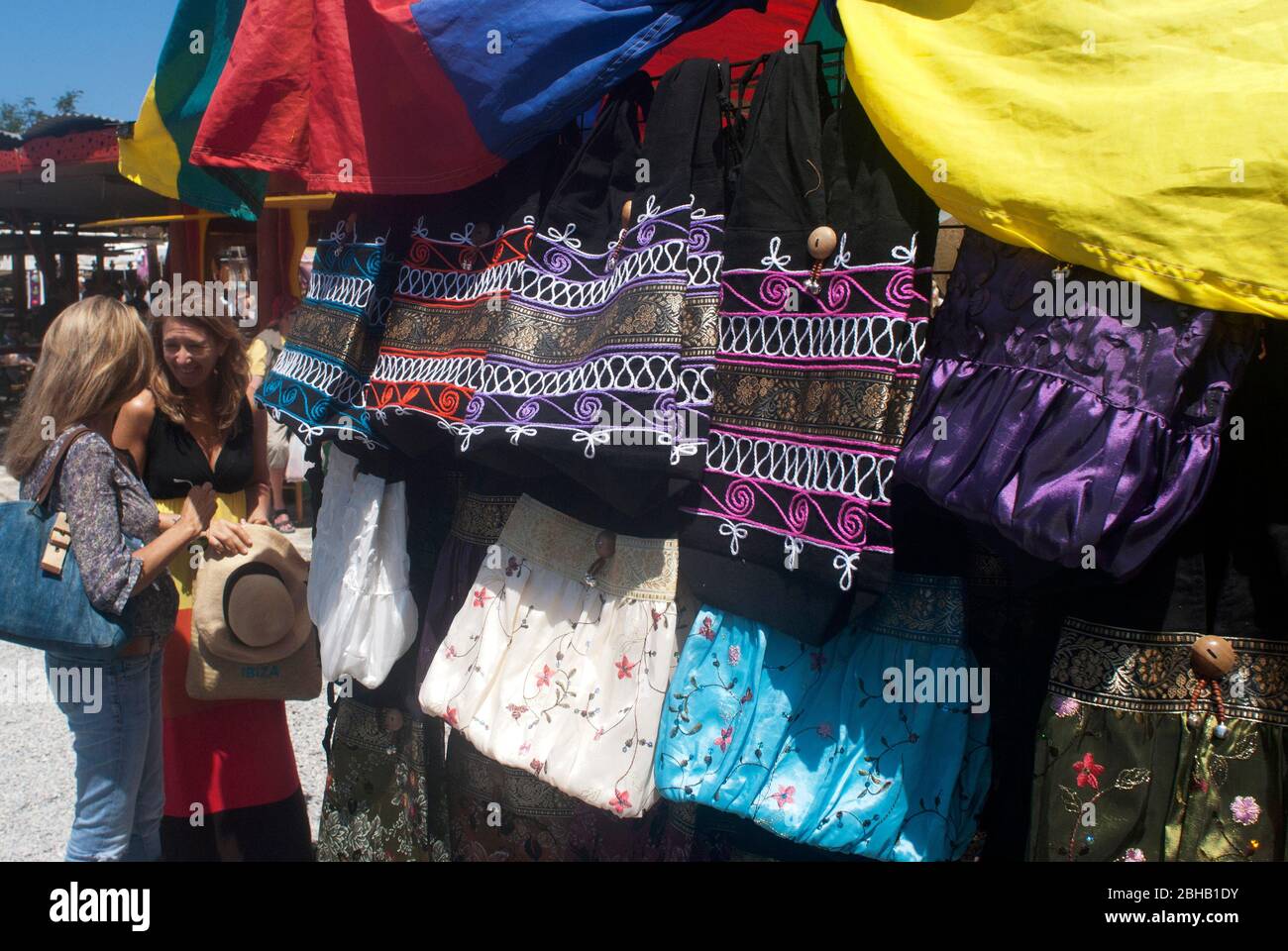 Las Dalias hippie market. San Carles, Ibiza, Spain Stock Photo - Alamy