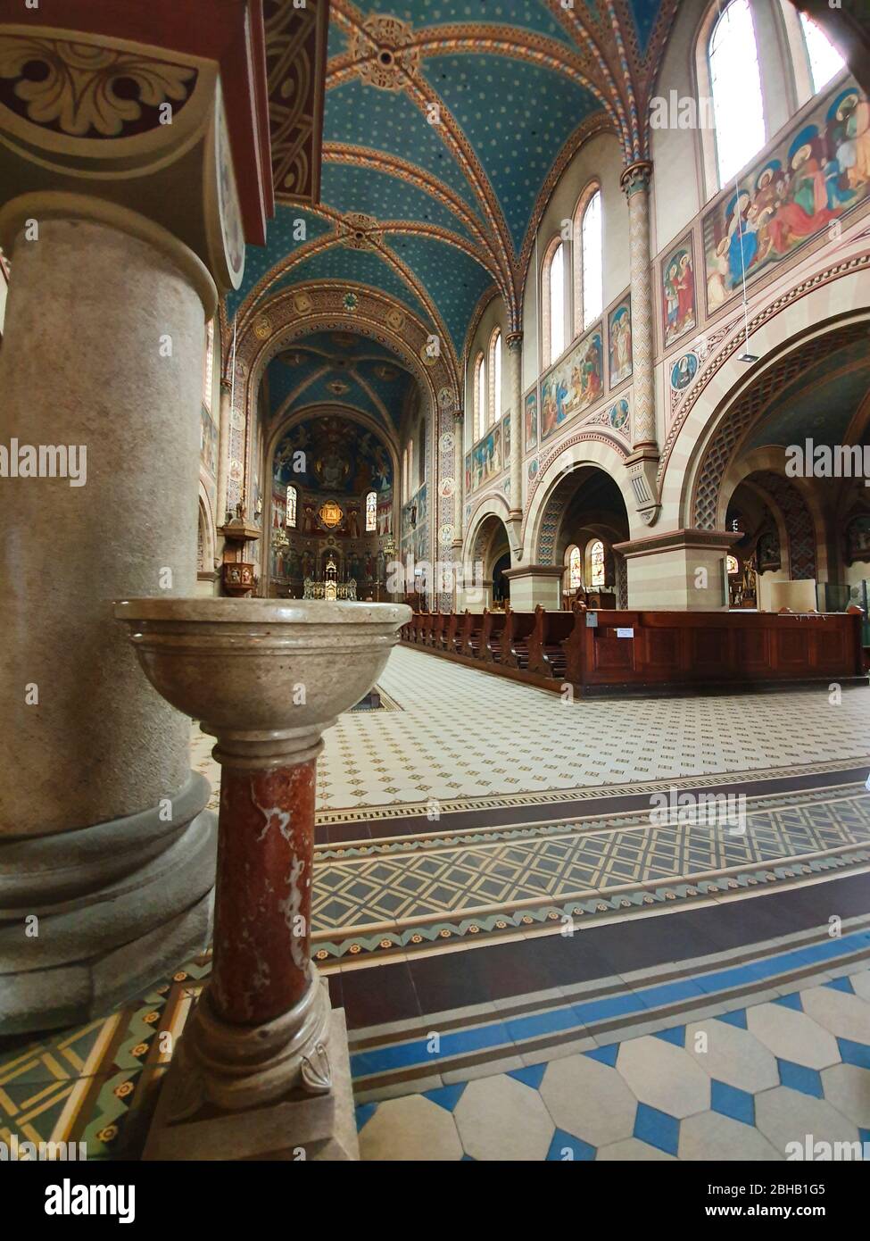 Stoup, Monastery Church Maria Hilf, Germany, Bavaria, Upper Palatinate ...