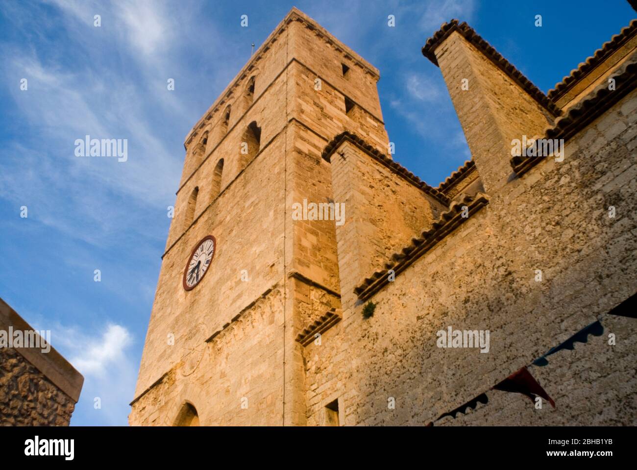 Ibiza Cathedral Church, Dalt Vila. Ibiza. Spain Stock Photo - Alamy