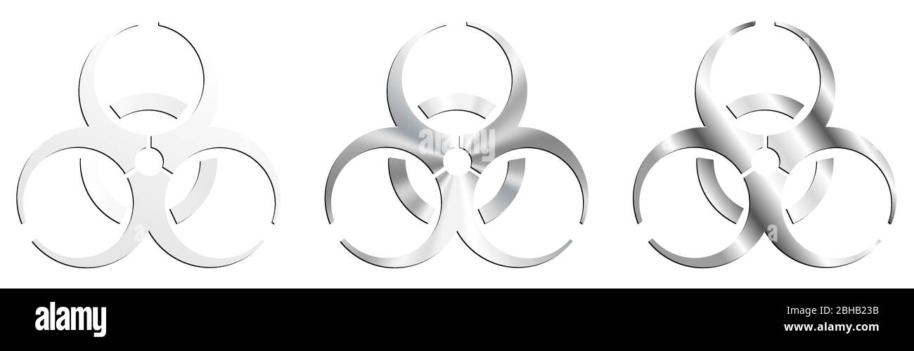 A worldwide known graphic pictogram indicating the biological ...