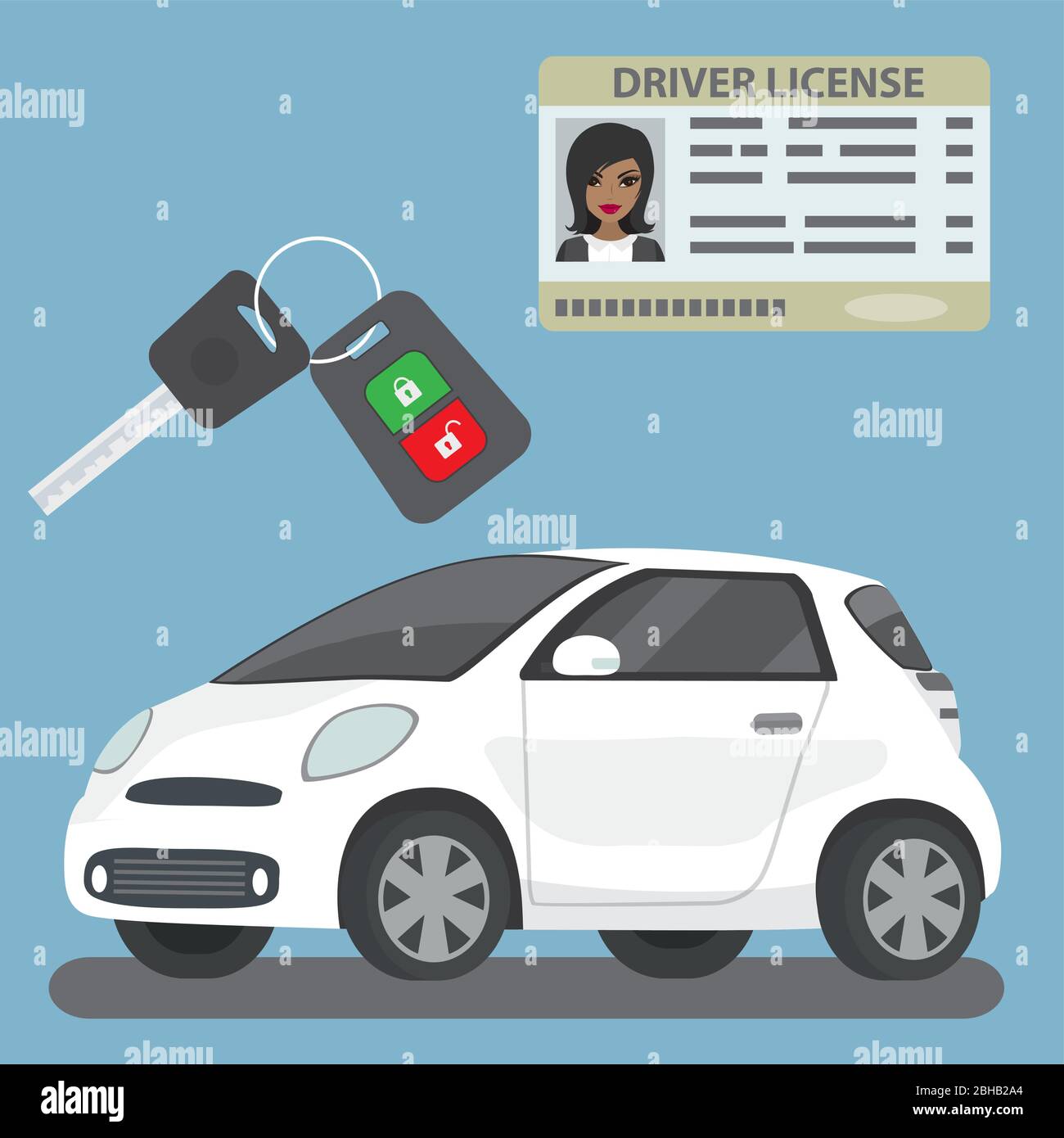 Driving license Stock Vector Images - Alamy