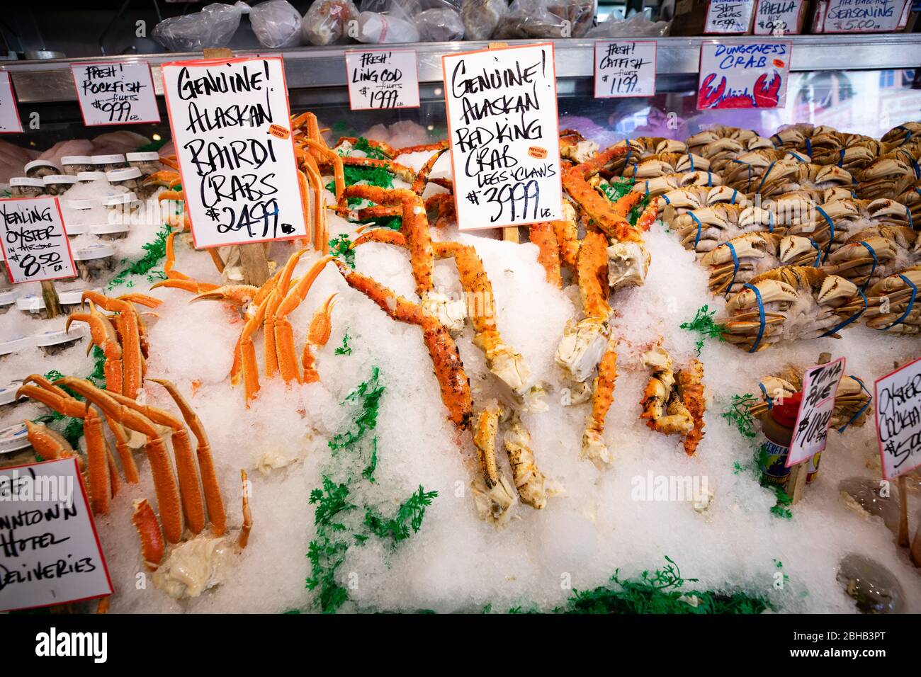 Seattle fish market hi-res stock photography and images - Alamy