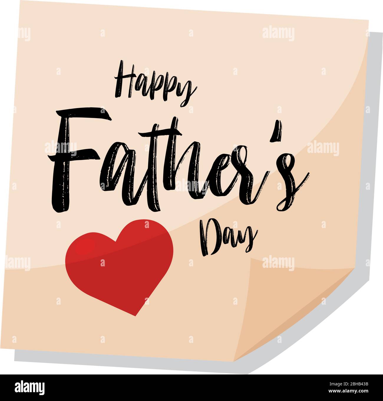 Happy fathers day note Stock Vector Image & Art - Alamy