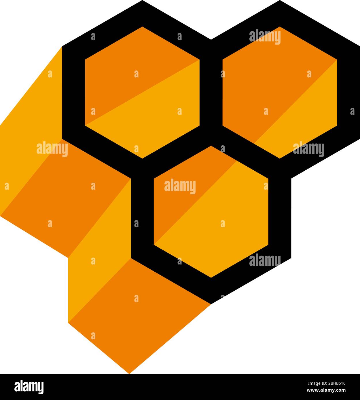 Vector sign abstract beehive. honey production, concept Stock Vector ...