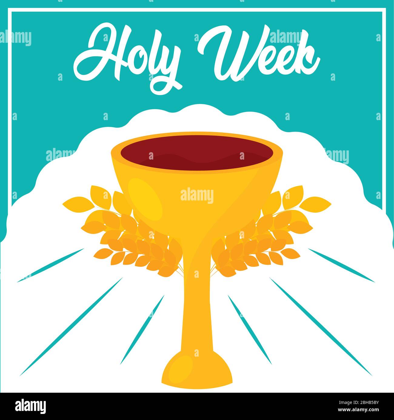 Holy week poster Stock Vector Image & Art - Alamy