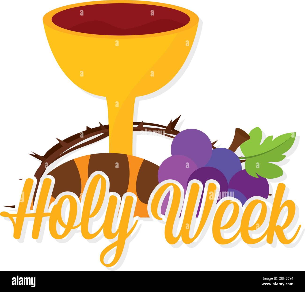 Holy week poster Stock Vector Image & Art - Alamy